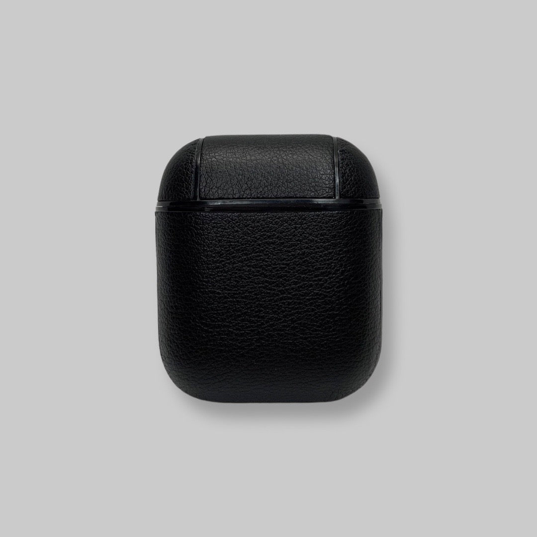 Personalised Black AirPods Case in Vegan Leather – Kaffein Australia