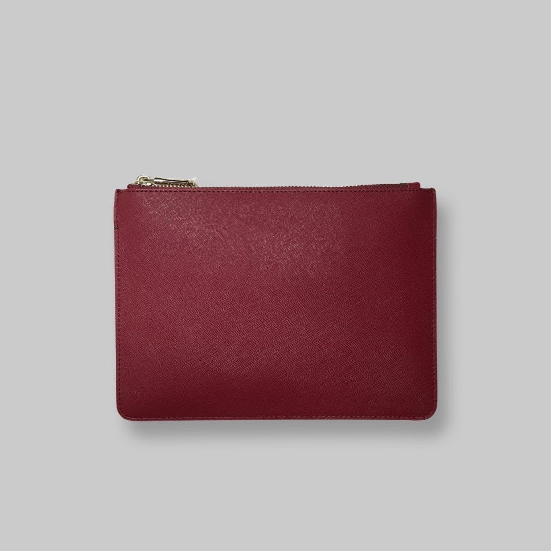 Personalised Pouch in Burgundy Red – Kaffein Australia